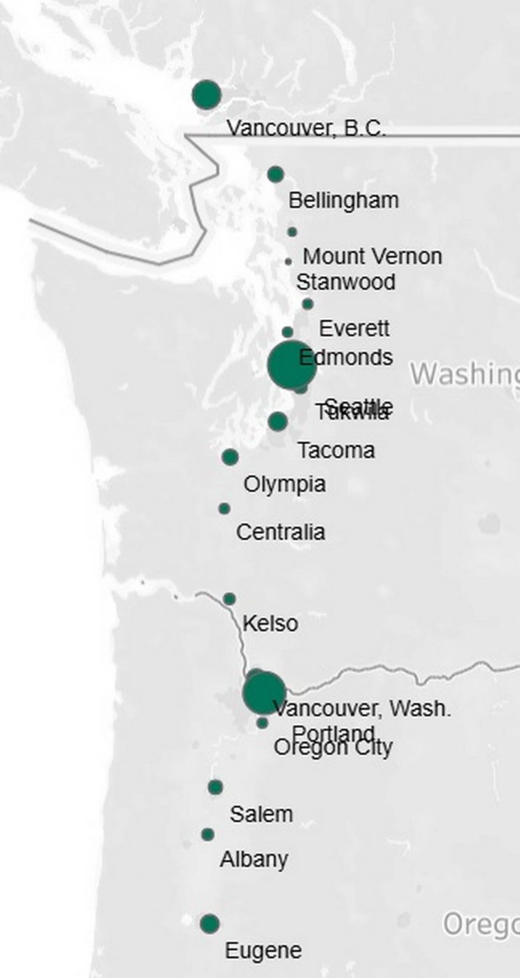 Amtrak Cascades Ridership Soars in 2024, Nearing One Million Passengers ...